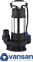 Vansan V750F - 0.75KW 230V Submersible Dewatering Pump For Dirty Water ...